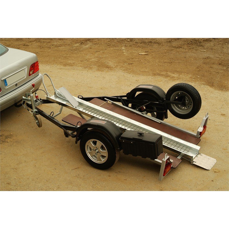 Remorque Porte 1 Moto Rail Large 600 Kg Type-Top Rgw 600 - Trailer Store